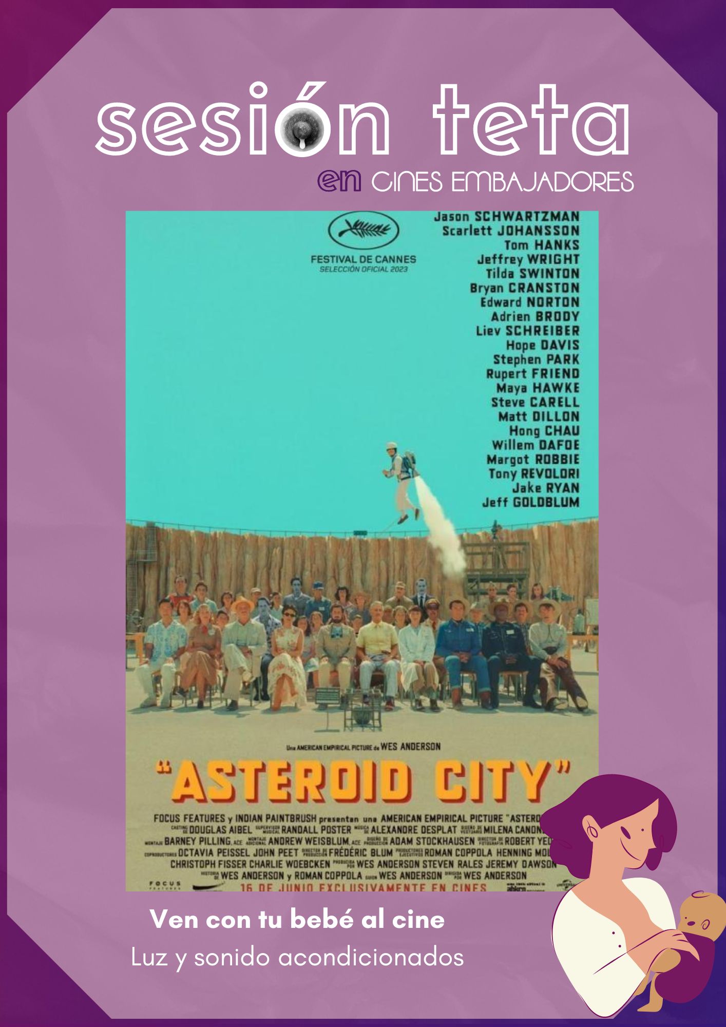 SESIÓN TETA: ASTEROID CITY – Cines Embajadores