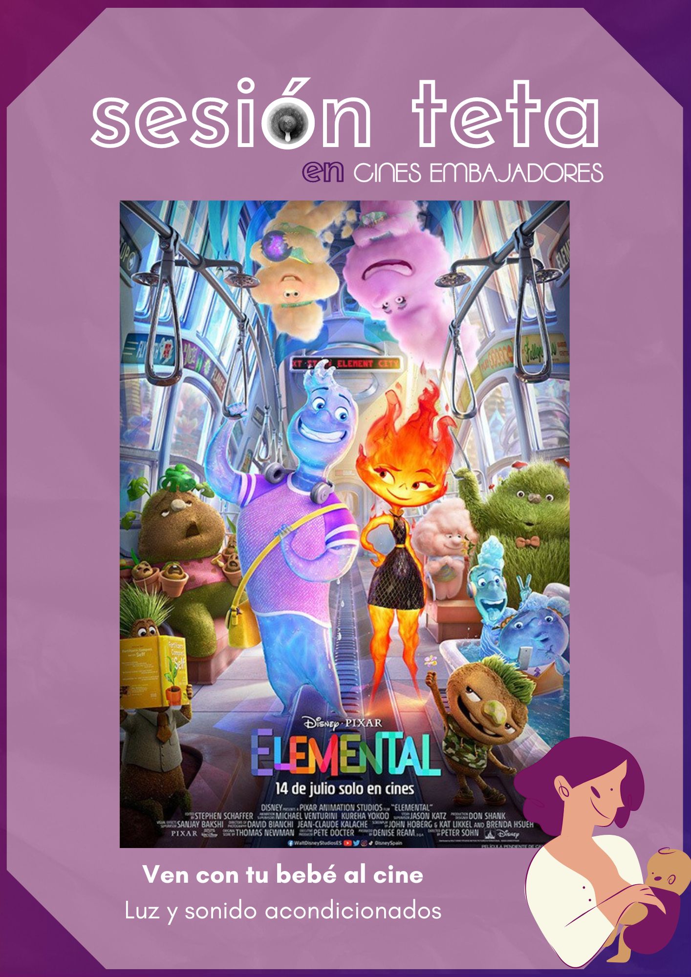 Sesión Teta: Elemental – Cines Embajadores